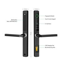 China Waterproof TTlock Smart Lock FPC Fingerprint Remote Control Biometric Gate Lock for sale