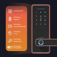 China Anti Humidity Fingerprint Deadbolt Door Lock TT Lock Fingerprint Digital Lock for sale