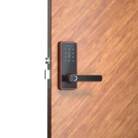 China 180mm Smart Deadbolt Door Lock Tuya Version Fingerprint Handle Lock for sale