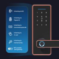 China Anti Humidity Fingerprint Deadbolt Door Lock TT Lock Fingerprint Digital Lock for sale