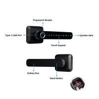 China Waterproof Commercial Smart Lock ODM Biometric With Reversible Handle for sale