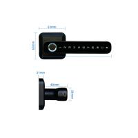 China Waterproof Commercial Smart Lock ODM Biometric With Reversible Handle for sale