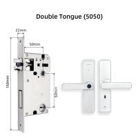 China Mirror Panel Fingerprint Smart Door Locks 6V Passcode House Lock for sale