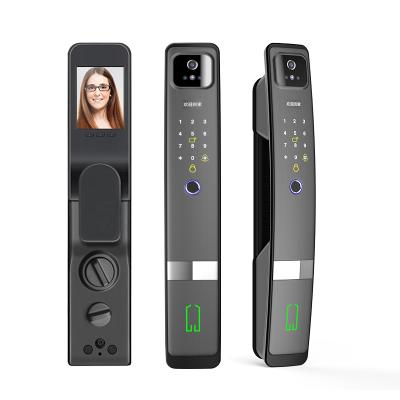 China Smart Camera Door Lock Tuya Smart WiFi Digital Password Fingerprint Unlock for sale