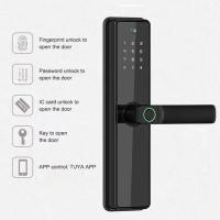 China Wireless Smart Door Lock With Camera Tuya Wifi App Digital Fingerprint Automatic Biometric Rfid Card for sale