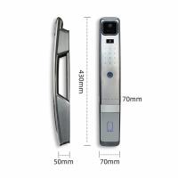 China Smart Camera Door Lock Tuya Wireless Tuya Wifi Biometric Fingerprint Automatic 3d Face Id Recognition for sale