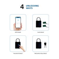 China Smart Padlock Digital Password RFID Card NFC Bluetooth Ttlock App With Key for sale