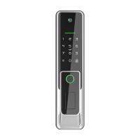China Wifi Key Rfid Card Biometric Fingerprint Door Lock With Camera Tuya App Control for sale