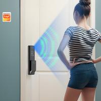 China Antitheft Alarm Tuya Smart Door Lock With Camera Password RFID Card Multifunction Unlock for sale