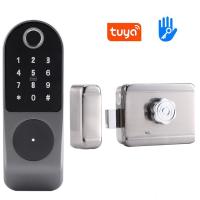 China Tuya App Control Remote Deadbolt Lock Wifi Double Sided Fingerprint for sale