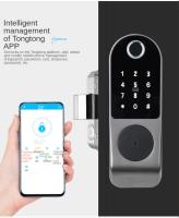 China Tuya App Control Remote Deadbolt Lock Wifi Double Sided Fingerprint for sale