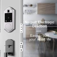 China Tuya Smart Deadbolt Door Lock Wifi Fingerprint Bluetooth Key Unlock for sale
