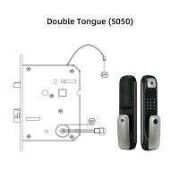 China Aluminum Alloy Smart Door Lock With Camera Tuya Wifi Fingerprint Red Bronze for sale