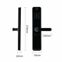 China 360° Fingerprint Identification Digital Smart Door Lock With Camera and Wifi App Tuya for sale