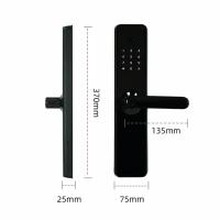 China Wifi Tuya App Unlock Digital Smart Door Lock With Camera Fingerprint Password for sale