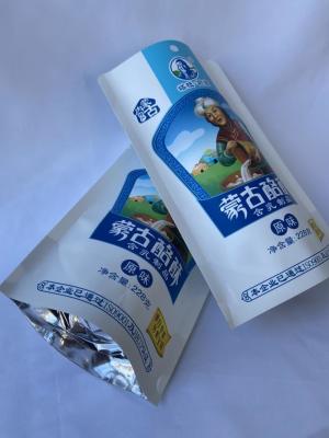 China Metalised Stand Up Food Pouches Clear Window Kraft Paper Food Bag for sale