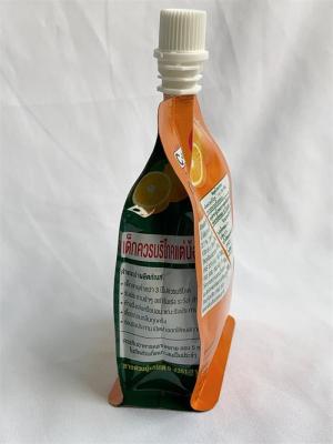 China Flat Bottom Spout Packaging Pouch High Barrier For Fruit Drinks 150ml for sale