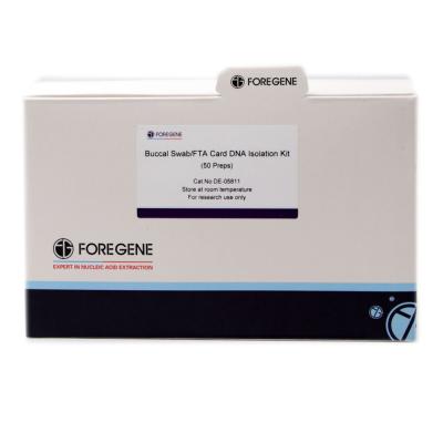 China Fast Room Temperature Buccal Swab FTA Card DNA Isolation Kits For Genomic Dna Extraction for sale