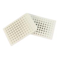 China Disposable Laboratory Consumables 0.1 Ml No Skirt 96 Well PCR Plates for sale