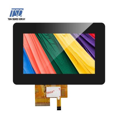 China RGB Interface 280nits Luminance TFT LCD Display HX8257 IC 4.3 Inch 480x272 With CTP for sale