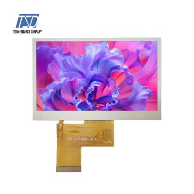 China 4.3 Inch RGB 24bits 1000nits TSD IPS LCD Display For Outdoor Use for sale