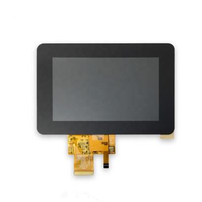 China 800x480 LCD Display With CTP(FT5336) 12 O'clock 12LEDs TN 5.0 inch TFT LCD Display for sale