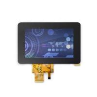 China 800x480 LCD Display With CTP(FT5336) 12 O'clock 12LEDs TN 5.0 inch TFT LCD Display for sale