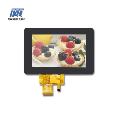China ILI5480 IC 500nits 5.0 Inch 800x480 TFT LCD Display Screen With TTL Interface for sale