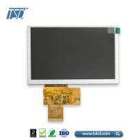 China 800xRGBx480 LVDS Interface IPS TFT LCD Display 5 Inch for sale