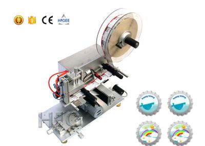 China PLC control semi - automatic sticker labeling machine for Scrach card for sale