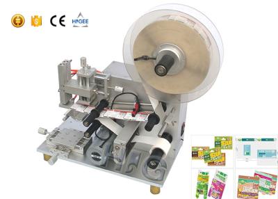 China Delta servo labeling motor semi-automatic polybag sticker labeling machine 20-50pcs per minute for sale