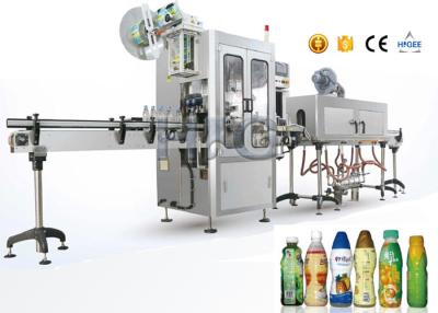 China Mineral water round bottle shrink shrink sleeve label machine for PET film HTP-150P for sale