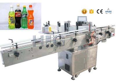 China PLC Delta touch screen wine labeling machine with collection worktable for sale