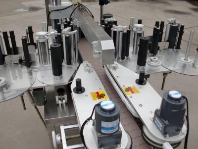 China High efficient automatic double side sticker labelling machine with coding machine for sale