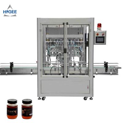 China 2000BPH small honey bottling machine honey jar glass filling capping machine line for sale