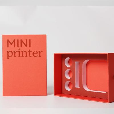 China Custom Printed Cardboard Drawer Box Packaging With Embossing Logo And EVA Insert for sale
