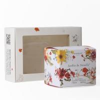 China PET Window Paper Packaging Box For Soap , Paperboard Gift Box Colourful Design for sale