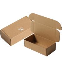 China Recycable Kraft Corrugated Box With Silk White Ink High Strength Corrugated Mailers for sale
