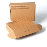 China CMYK Brown Kraft Paper Box Clothing Mailer Shipping Packaging With Embossing Text for sale