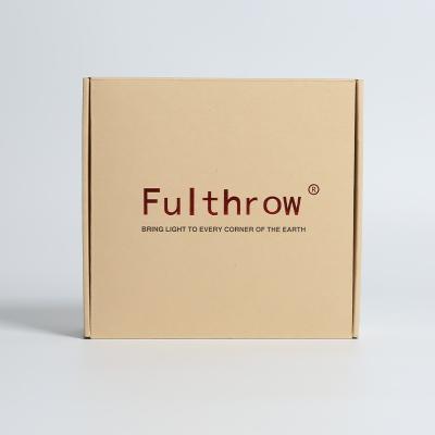 China Embossed Logo Kraft Corrugated Box For Bags Packaging Custom Design And Recyclable for sale