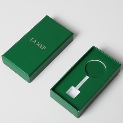 China Sophisticated Square Grey Board Paper Luxury Box Packaging With Lid And Base Design for sale