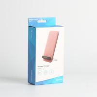 China Coated Paper Top and Bottom Reverse Tuck White Box for Paperboard Wireless Charger Gift Packaging in CMYK Color for sale