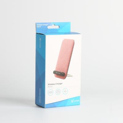 China Coated Paper Top and Bottom Reverse Tuck White Box for Paperboard Wireless Charger Gift Packaging in CMYK Color for sale