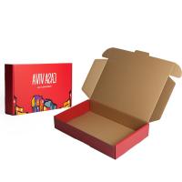 China Small Cardboard Boxes Custom Offset Printing Red Cardboard Gift Box For Clothing for sale