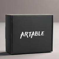 China Custom Black Mailer Box With White Silk Screen Logo Strong E Corrugated Shipping Boxes for sale
