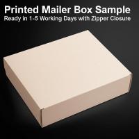 China Printed Mailer Box Sample Ready in 1-5 Working Days with Zipper Closure for sale