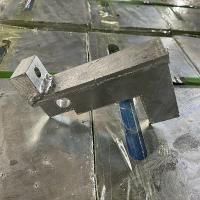 China Corrosion and Shock Proof Anchor Bolt Rear Embedded Parts - Metal Construction in 200×200 to 300×300 Sizes for sale