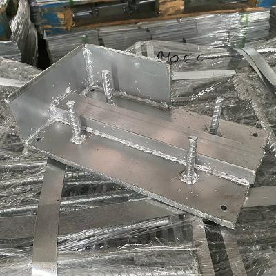 China 4mm 6mm Embedded Steel Plate for Concrete - Metal Anchor Plate with Corrosion & Heat Resistance for sale