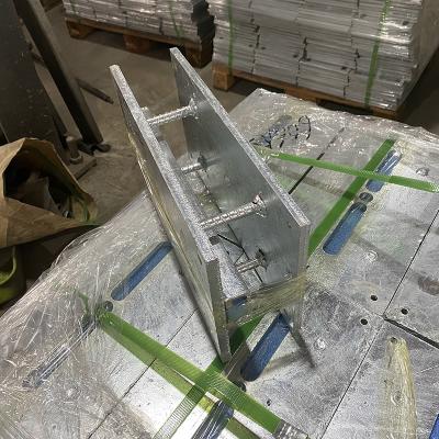 China Corrosion Resistant Metal Embedded Parts 100×100mm to 150×150mm with 6-10mm Thickness for Structural Applications for sale