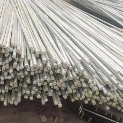 China Custom Length Hot-Dip Zinc Coated Round Steel Bar Q235 S355 G300 - 200-600g/m² Coating, 1/2